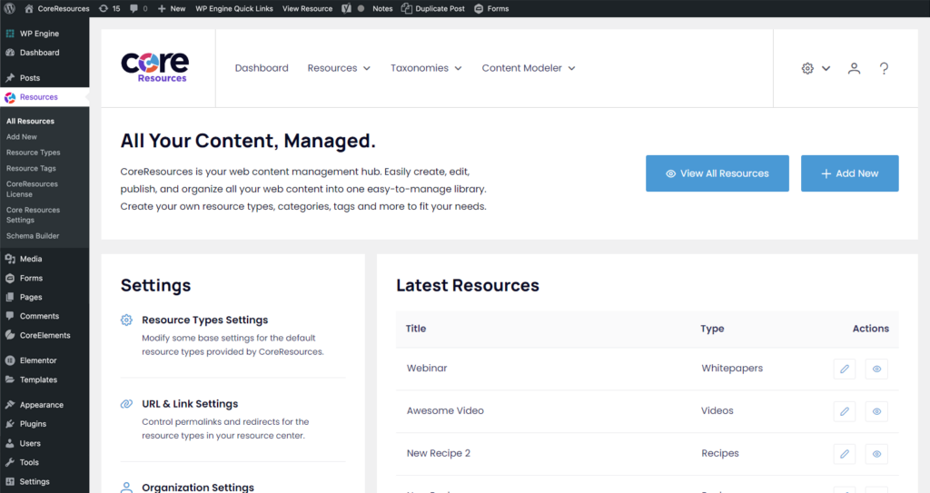 Why Choose CoreResources as Your Content Hub?